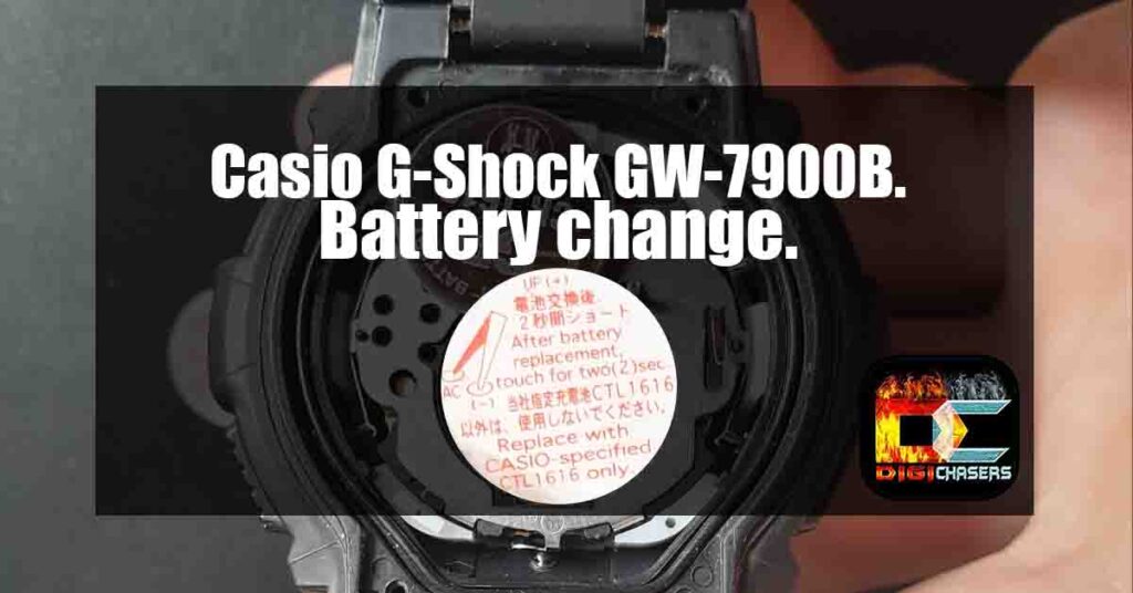 Casio G-Shock GW-7900B. Battery change. – DigiChasers
