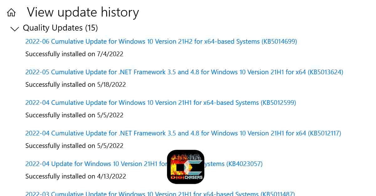 Windows Update KB5010793. What it fixes. – DigiChasers