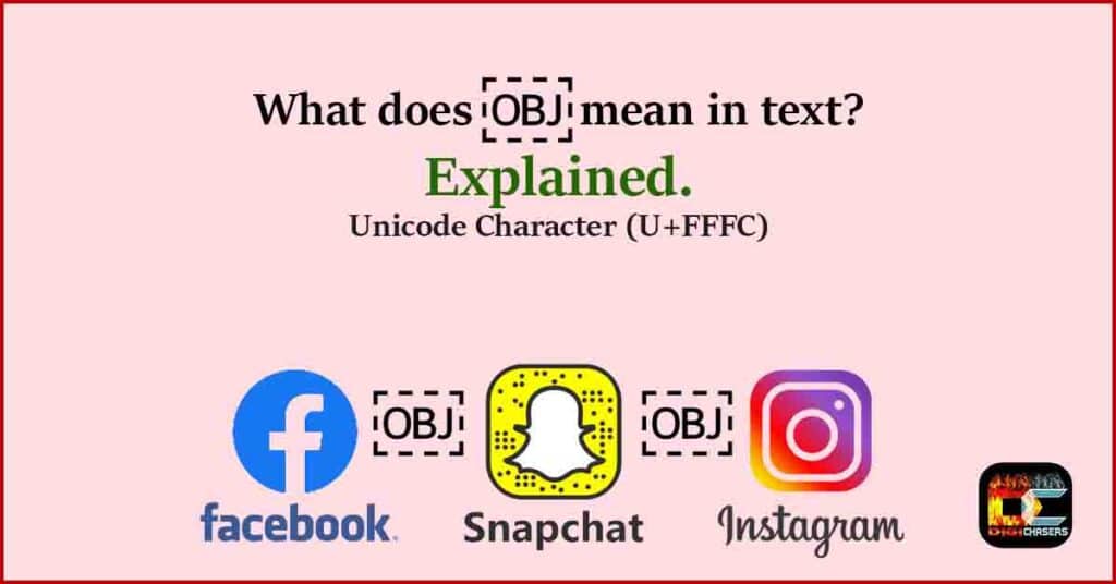 What does OBJ mean in text? Explained. – DigiChasers